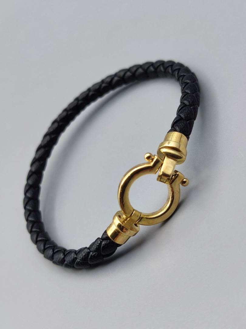 دستبند چرم امگا | ریماس گالری